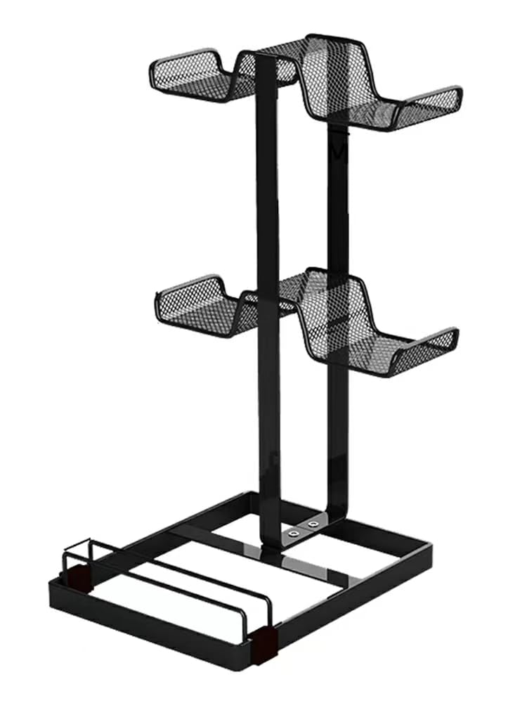 Construction elements made of metal, Namely, Supports, Headset & Controller Organizer for PS5/ PS4/ Xbox Series/One X/S/Nintendo Switch Controller & Headset Stand,Gaming Accessories Display Rack,Black