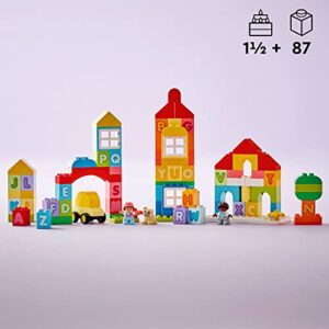 LEGO DUPLO Classic Alphabet Town 10935, Educational Early Learning Toys for Babies & Toddlers Ages +18 Months, Learn Colors, Letters and Shapes with Large Bricks