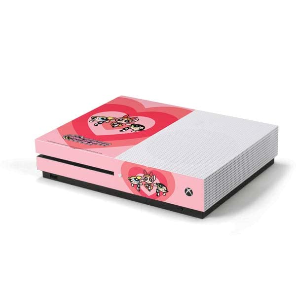 Skinit Decal Gaming Skin Compatible with Xbox One S Console - Officially Licensed Warner Bros Powerpuff Girls Hearts Design