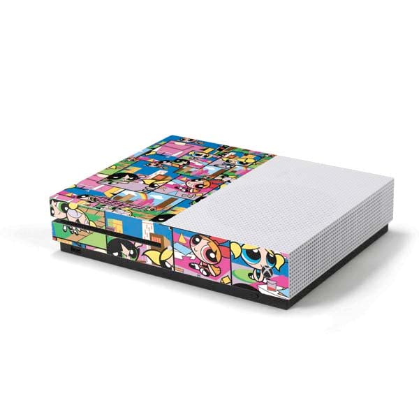 Skinit Decal Gaming Skin Compatible with Xbox One S Console - Officially Licensed Warner Bros Powerpuff Girls Patches Design