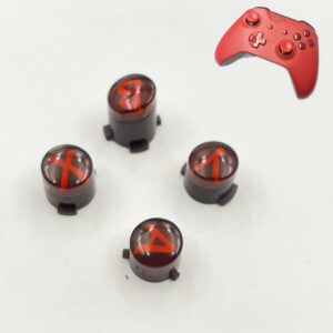 A B X Y Button Replacement ABXY Key Buttons for Xbox One Xbox One X S Slim for Xbox One Elite Bullet Buttons (K-zhan zheng Hong)