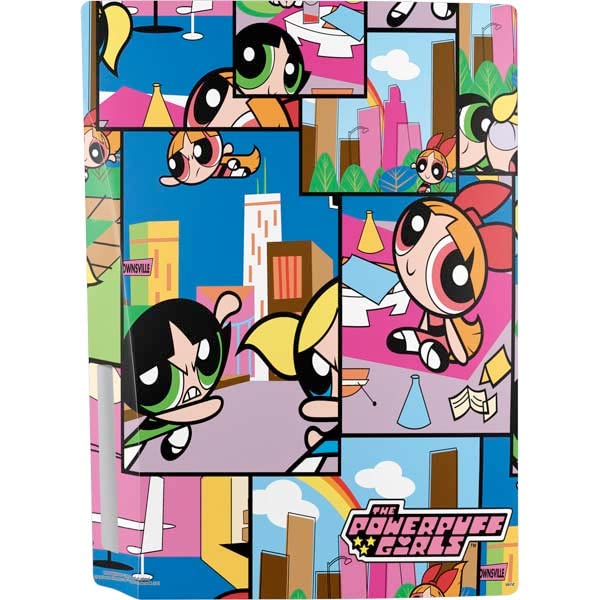 Skinit Decal Gaming Skin Compatible with PS5 Console - Officially Licensed Warner Bros Powerpuff Girls Patches Design