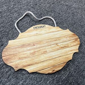 ERESGREAT Wooden signboards , Blank Wooden DIY Plaques