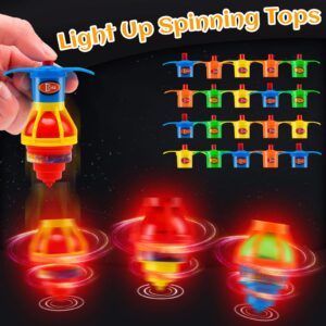 20PCS Starhig Light Up Spinning Tops for Kids, LED Light Up Flashing Spinning Tops，Gyroscope Novelty Bulk Toys Party Favors