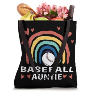 Leopard Rainbow Family Matching Baseball Auntie Tote Bag