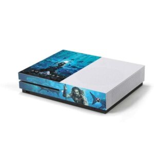 skinit decal gaming skin compatible with xbox one s console - officially licensed warner bros aquaman king of the seas design