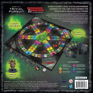 Trivial Pursuit: Dungeons & Dragons Ultimate Edition | Collectible Trivia Board Game Featuring 6 Monster Movers and 1800 Questions Across 6 Categories | Officially-Licensed D&D Game & Merchandise