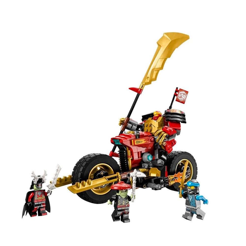 LEGO NINJAGO Kai’s Mech Rider EVO 71783, Upgradable Ninja Motorbike Toy, Mech Action Figure and 2 Bone Warrior Minifigures, Collectible Toys for Kids 7 Plus Years Old