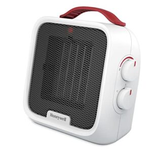 honeywell uberheat 5 ceramic space heater for small rooms, white