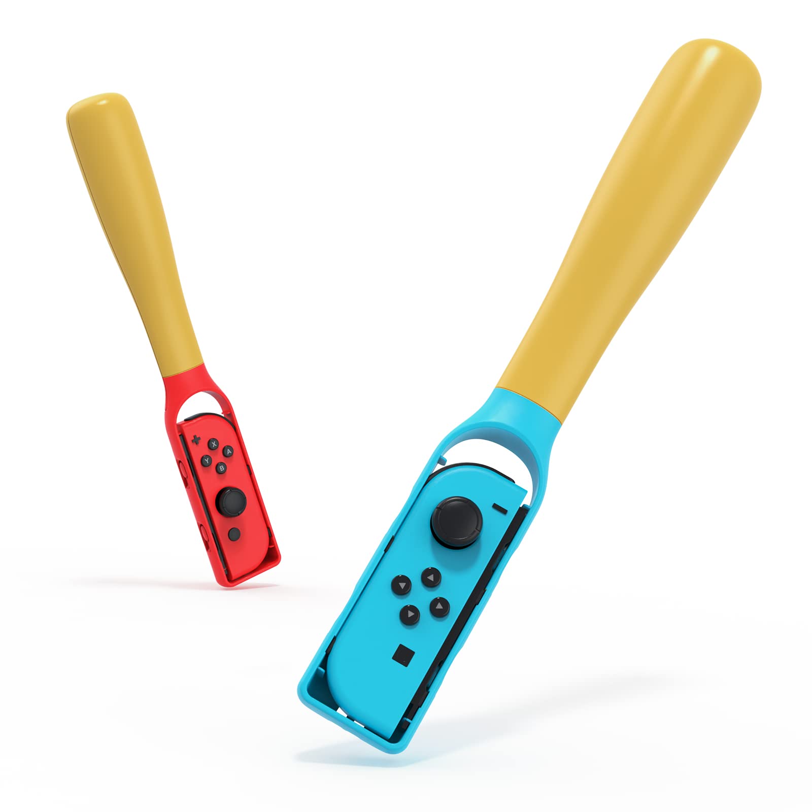 Baseball Bat Handle Grip, CODOGOY Baseball Stick Game Accessories Compatible with Nintendo Switch OLED/ Nintendo Switch, Small Handle Somatosensory Baseball Grip NS Left & Right Handle（2PCS）