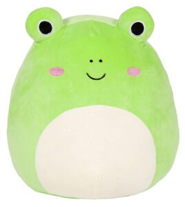 squishmallow official kellytoy plush pets squad dogs cats bunnies frogs squishy soft toy animals (wendy frog, 16 inch)