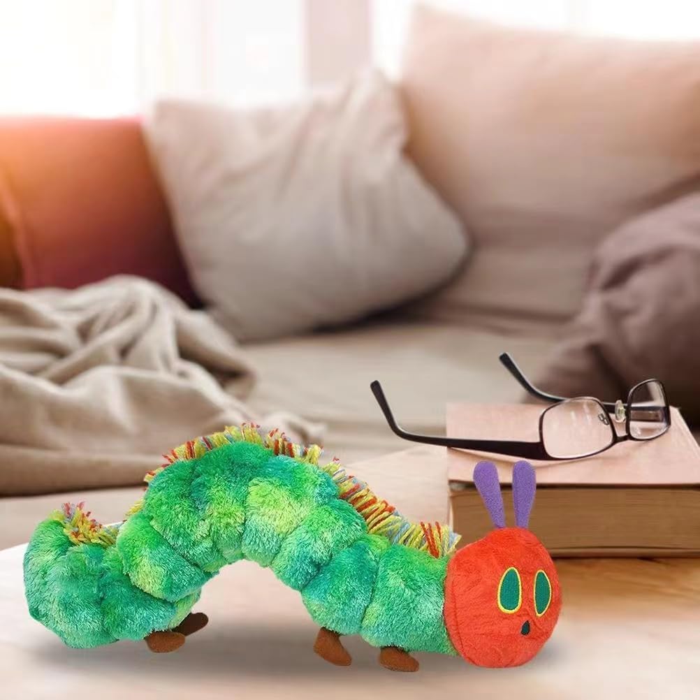 YULOMI Very Hungry Caterpillar Plush Toy - Soft Cotton Stuffed Animal, Eric Carle Inspired, Lovely Pillow for Kids, Home Decor & Gifts