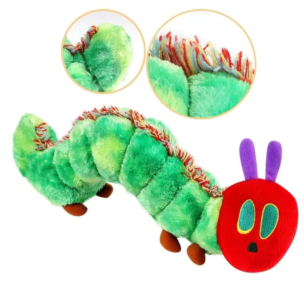 YULOMI Very Hungry Caterpillar Plush Toy - Soft Cotton Stuffed Animal, Eric Carle Inspired, Lovely Pillow for Kids, Home Decor & Gifts