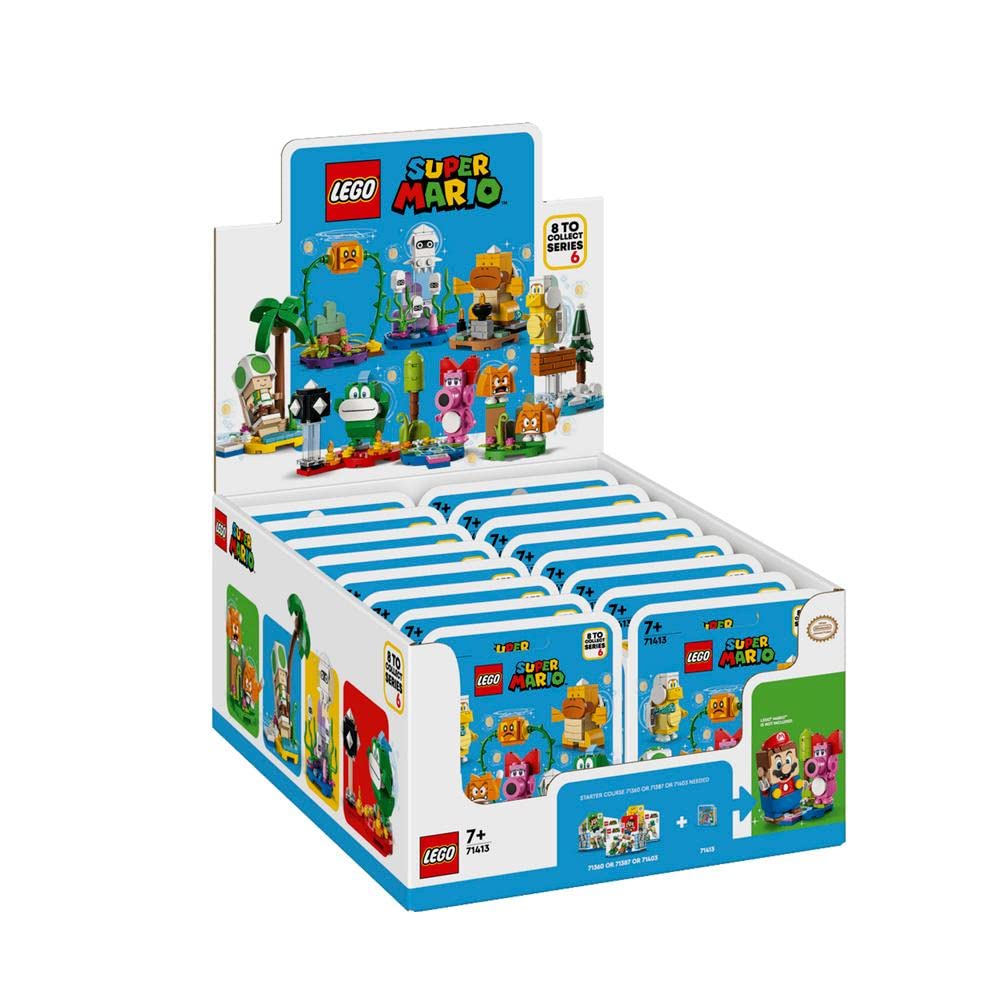 LEGO Super Mario Character Packs – Series 6 71413, Collectible Mystery Toy Figures for Kids, Combine with Starter Course Playset for Extra Play