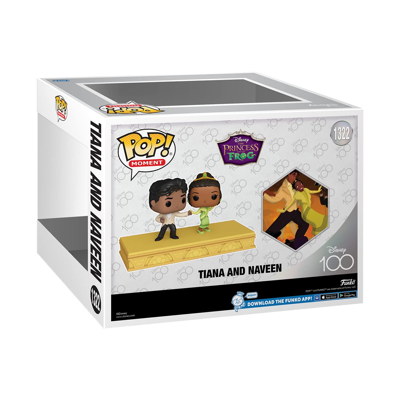 Funko Pop! Moment: Disney 100 - Tiana and Naveen Dancing, Princess Tiana