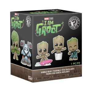 funko mystery mini marvel: guardians of the galaxy - groot - 12pc pdq - groot shorts - collectible vinyl figure - gift idea - official merchandise - for kids & adults - tv fans and display