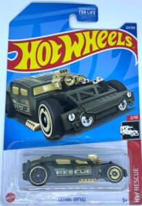 hot wheels 2022 - lethal diesel - hw rescue 2/10 [dark green] 121/250