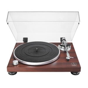 audio technica at-lpw50bt-rw bluetooth turntable manual belt-drive 33/45 (rosewood)