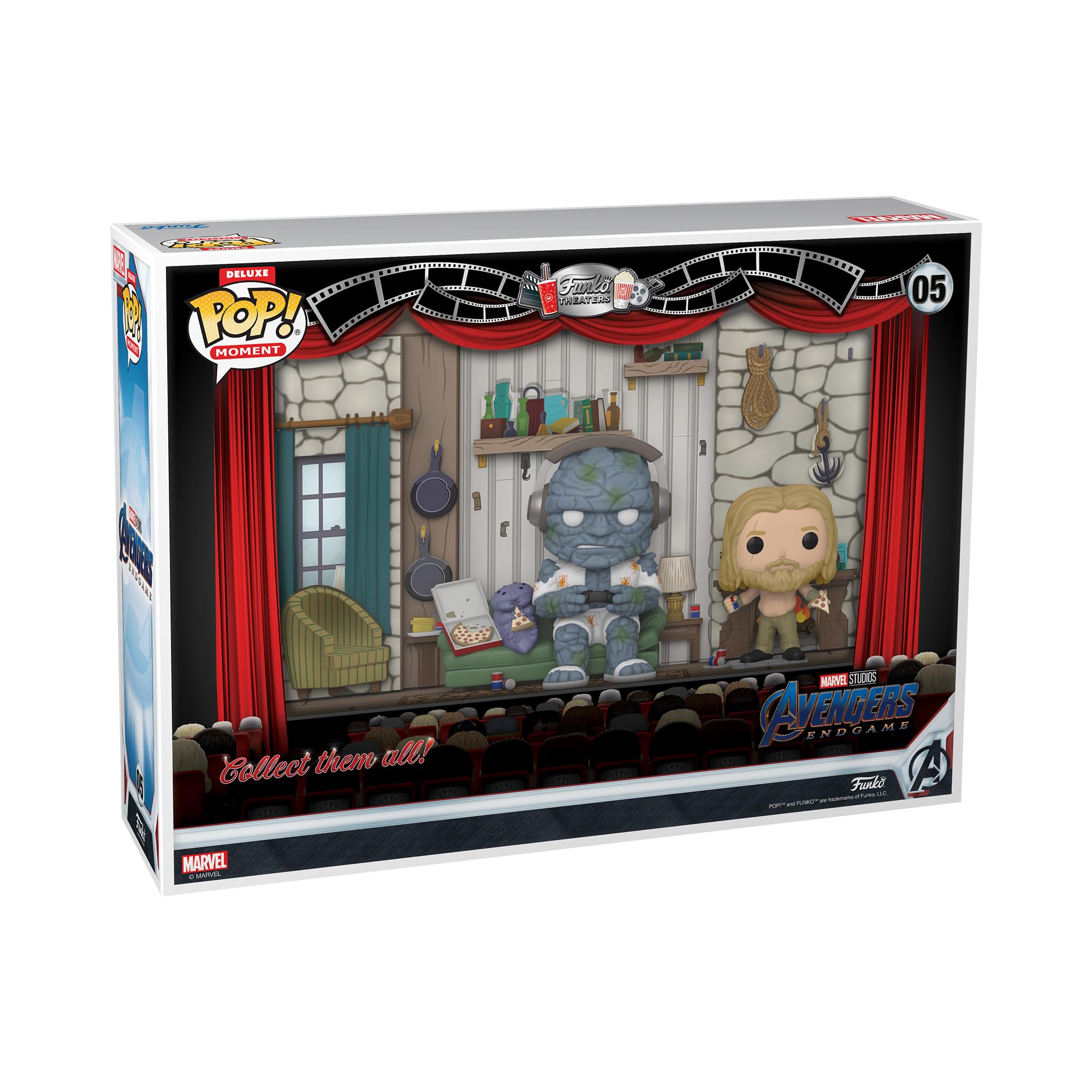 Funko Pop! Moments Deluxe: Avengers: Endgame - Thor's House, Miek, Korg, Thor