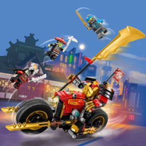 LEGO NINJAGO Kai’s Mech Rider EVO 71783, Upgradable Ninja Motorbike Toy, Mech Action Figure and 2 Bone Warrior Minifigures, Collectible Toys for Kids 7 Plus Years Old