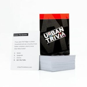 Urban Trivia Game Party Pack Bundle. Multi-Generational Black Card Game. Movies, TV, Growing Up Black + Music Trivia. Black Party Game Fun for Adults & Families.