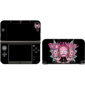 skinit decal gaming skin compatible with 3ds xl 2015 - officially licensed warner bros split head rick design