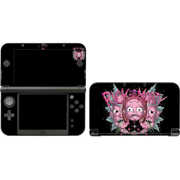 Skinit Decal Gaming Skin Compatible with 3DS XL 2015 - Officially Licensed Warner Bros Split Head Rick Design