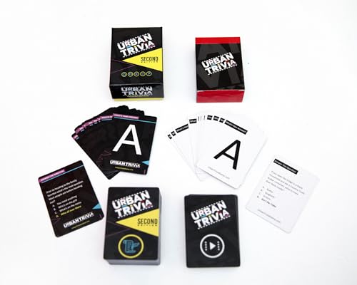 Urban Trivia Game Party Pack Bundle. Multi-Generational Black Card Game. Movies, TV, Growing Up Black + Music Trivia. Black Party Game Fun for Adults & Families.