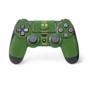 skinit decal gaming skin compatible with ps4 controller - officially licensed adult swim rick and morty pickle rick design