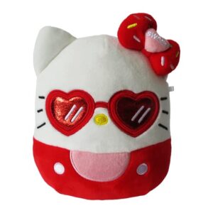 squishmallow official kellytoy plush 6.5 inch squishy stuffed toy animal (heart sunglasses hello kitty)