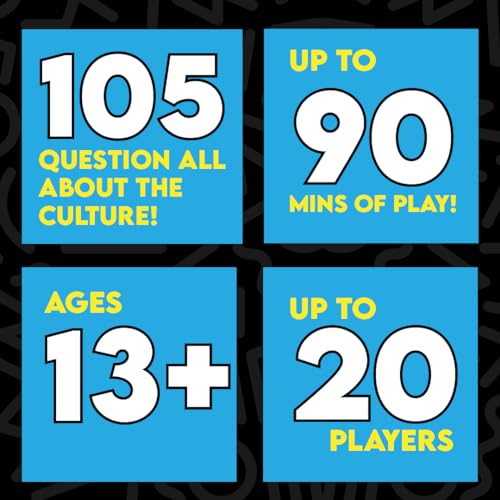 Urban Trivia Game Party Pack Bundle. Multi-Generational Black Card Game. Movies, TV, Growing Up Black + Music Trivia. Black Party Game Fun for Adults & Families.