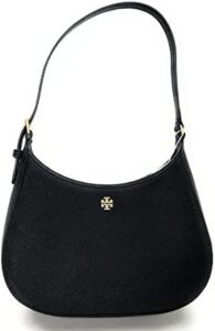 tory burch women’s emerson zip shoulder bag (black) with gold tone hardware