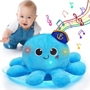 crawling & walking baby toys 6 to 12 12-18 month musical plush octopus light up voice control dancing infant toys 0 12 7 8 9 10 month 1 2 3 year old boy girl tummy time sensory toddler first gift