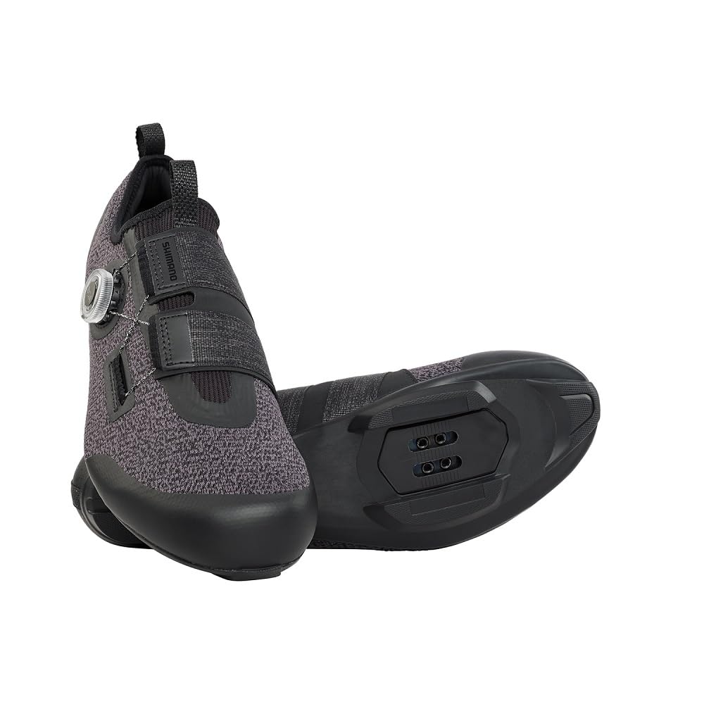 SHIMANO SH-IC501 High Performance Indoor Cycling Shoe, Black, 10-10.5 Women / 8.5-9 Men, (EU 43)