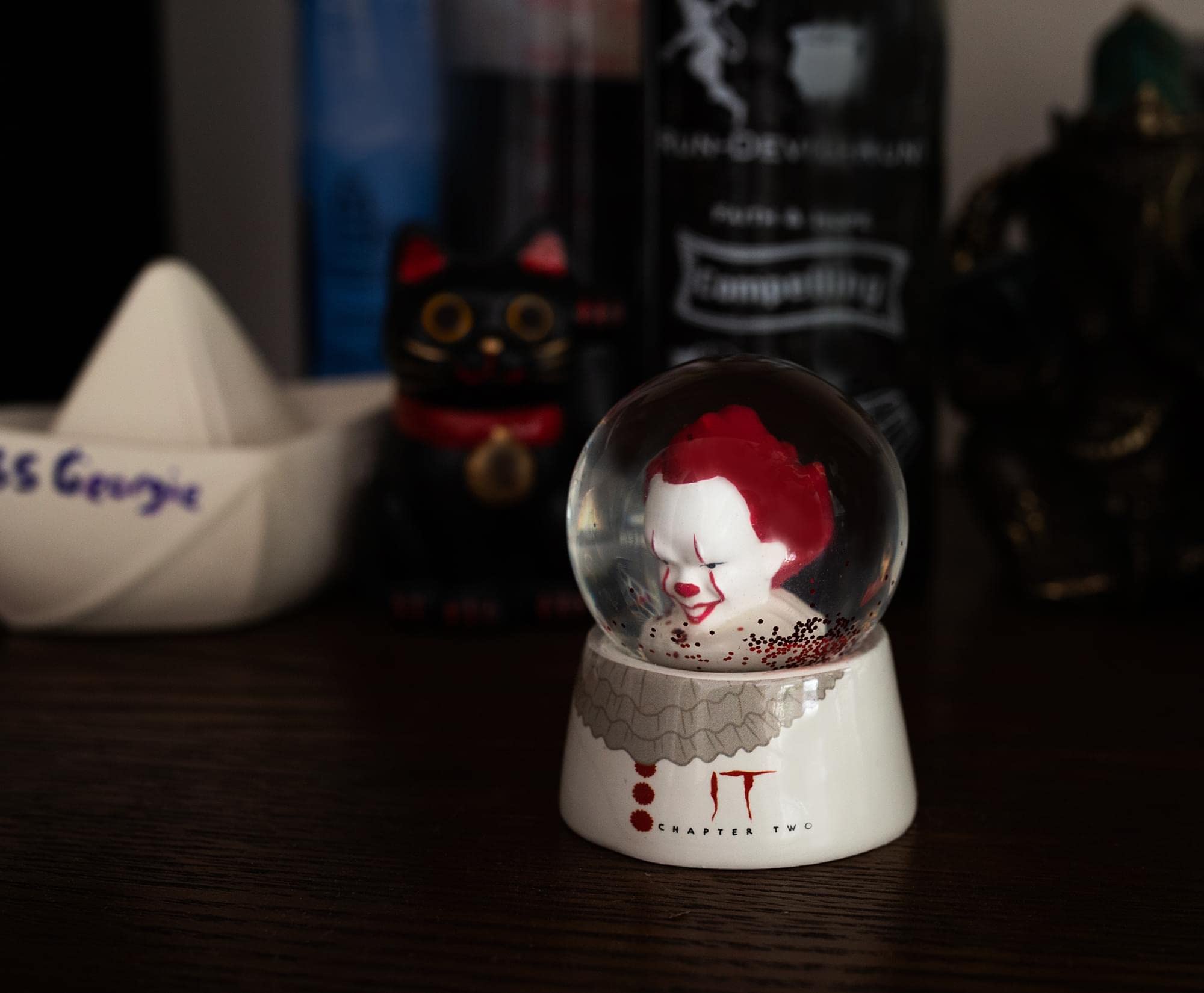 IT: Chapter Two Pennywise 3-Inch Mini Snow Globe with Swirling Glitter Display