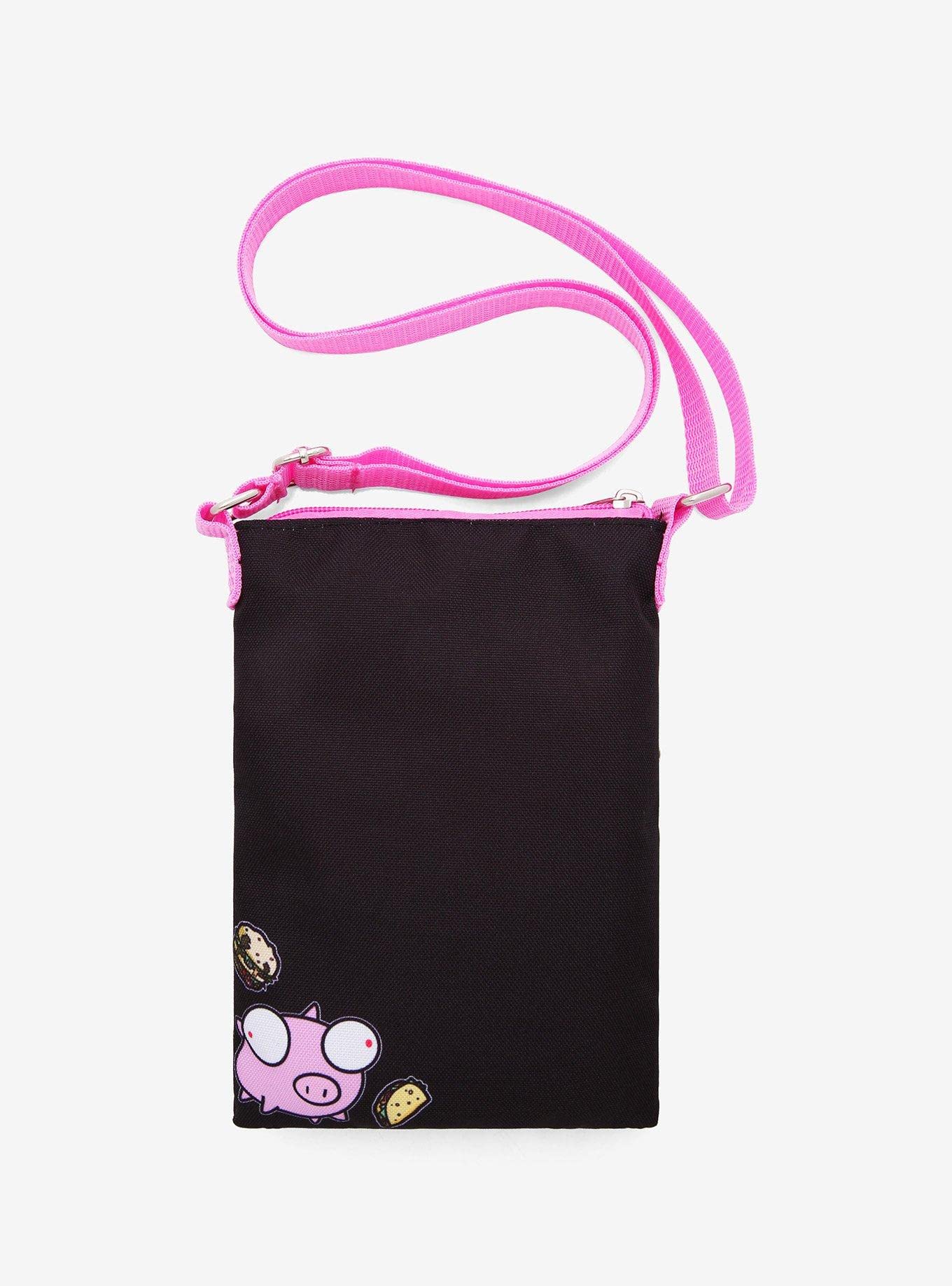 Invader Zim GIR Snacks Passport Crossbody Bag PINK NONE