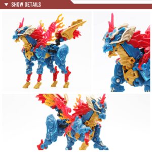 52TOYS Megabox MB-22 Kirin Deformation Toys Action Figure, Animation Character Deforming Collectible Converting Kirin Toys, Great Birthday Party Gift for Teens and Adults