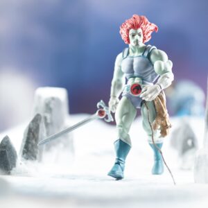 Super7 ULTIMATES! Thundercats Lion-O (Hook Mountain Ice) - 7" Thundercats Action Figure with Accessories Classic Cartoon Collectibles and Retro Toys