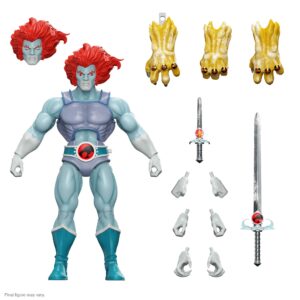 super7 ultimates! thundercats lion-o (hook mountain ice) - 7" thundercats action figure with accessories classic cartoon collectibles and retro toys