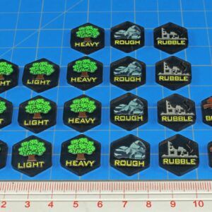 LITKO Premium Printed Mecha Battlefield Terrain Tokens | Compatible with BattleTech | Set of 10 (Variety Pack)