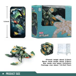 52TOYS Beastbox Jetsam Deformation Toy, Collectible Action Figure with Accessories, Multicolored Gift for Boys