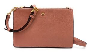 tory burch double zip slim crossbody (pink moon)