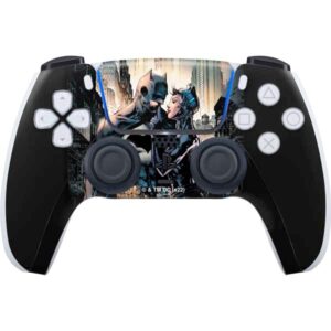 skinit decal gaming skin compatible with ps5 controller - officially licensed dc comics batman hush 15th anniversary deluxe edition cover by jim lee design