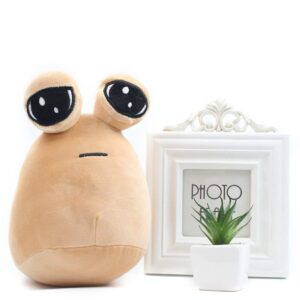 Eyomii Generic 22cm Stuffed Animal Hot Game,Alien Pou Plush Toy, Emotion Alien Plushie Stuffed Animal Pou Doll,Children's Day Gift, 8.6 inches KDHG1602 One Color