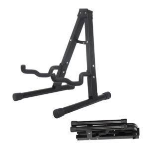 farcaya guitar stand floor foldable a frame metal guitar stand holder universal for acoustic classical electric bass guitars