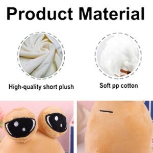 Eyomii Generic 22cm Stuffed Animal Hot Game,Alien Pou Plush Toy, Emotion Alien Plushie Stuffed Animal Pou Doll,Children's Day Gift, 8.6 inches KDHG1602 One Color