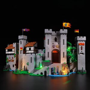 briksmax led lighting kit for lego-10305 lion knights' castle - compatible with lego icons building blocks model- not include the lego set