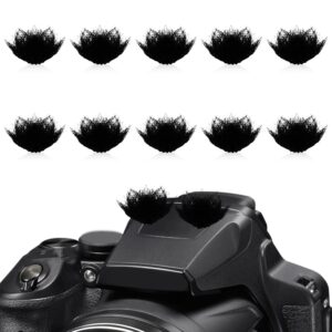 toymis 10pcs microphone wind filter, camera mic muff 20pcs camera wind muff sticker camera mic windscreen camera mic wind muff wind cover for microphone outdoor windshield