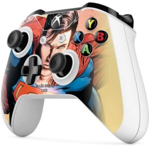 Skinit Decal Gaming Skin Compatible with Xbox One S Controller - Officially Licensed Warner Bros Superman Super Strength Design