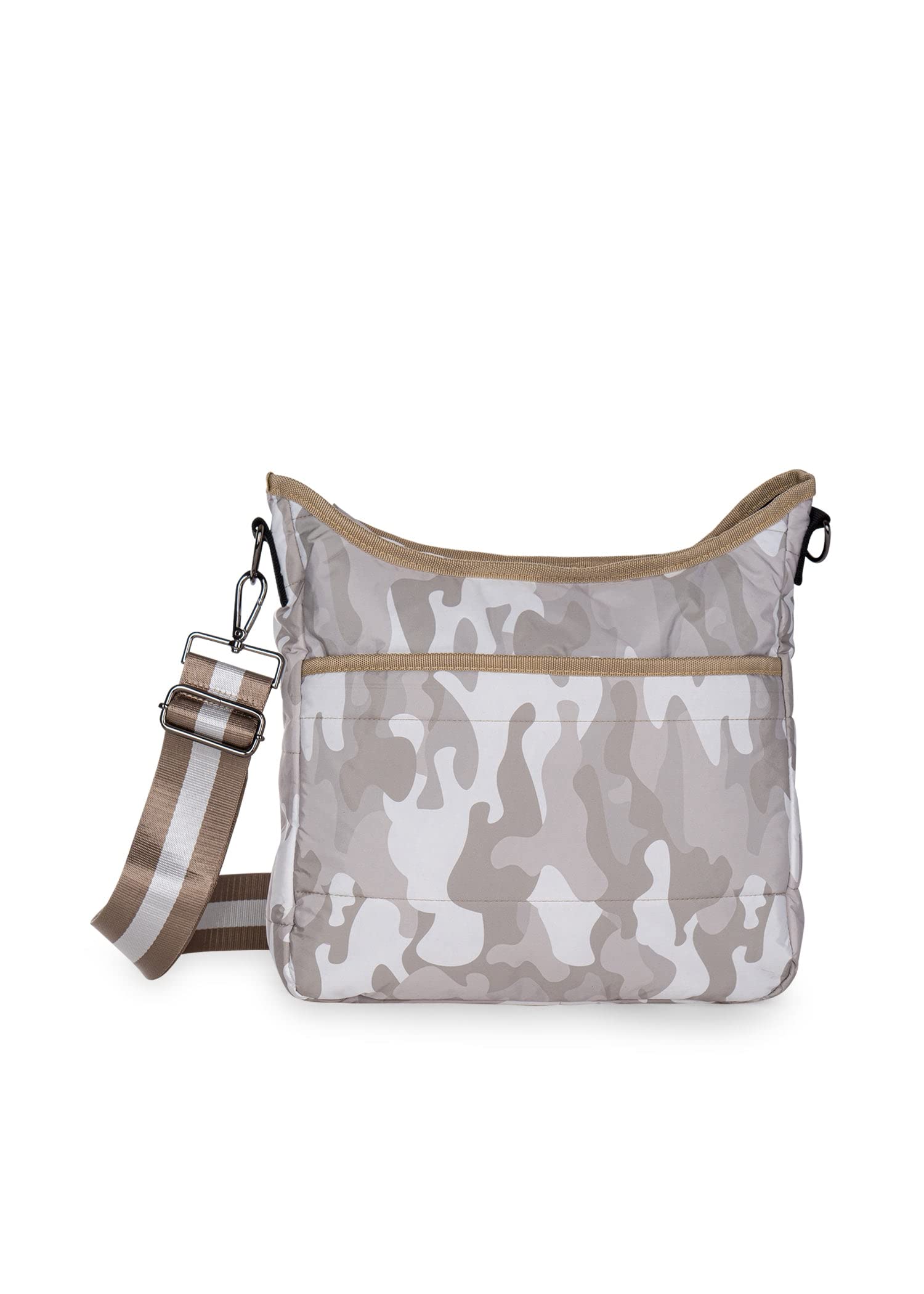 Haute Shore - Perri Crew Puffer Crossbody Bag, Beige Camo